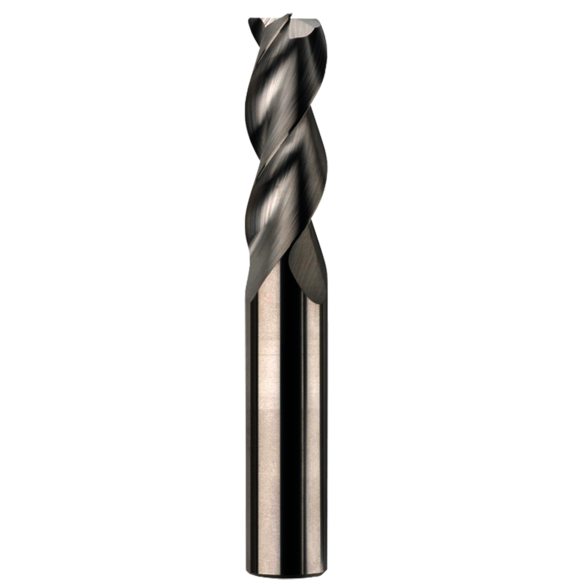 SGS® S-Carb 43CR Medium Length Single End High Performance End Mill, 3 ...